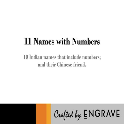11 Names with Numbers | PDF