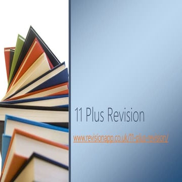 11 Plus Revision | PPTX