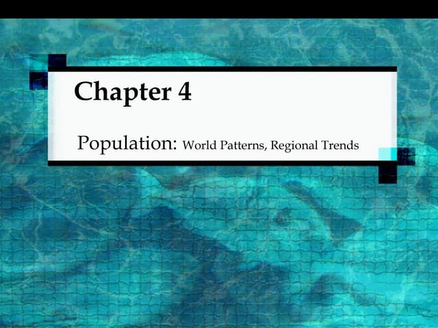Chapter 2 the world population | PPTX