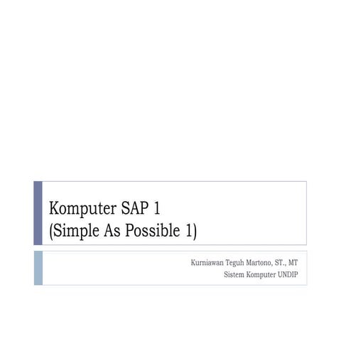 11 prosesor sap | PPT