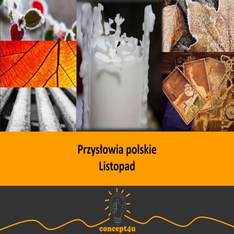 Przysłowia polskie - Listopad | PPTX