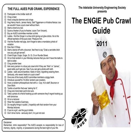 2011 AUES Pubcrawl Guide | PDF