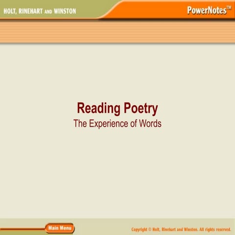 11 readingpoetry | PPT