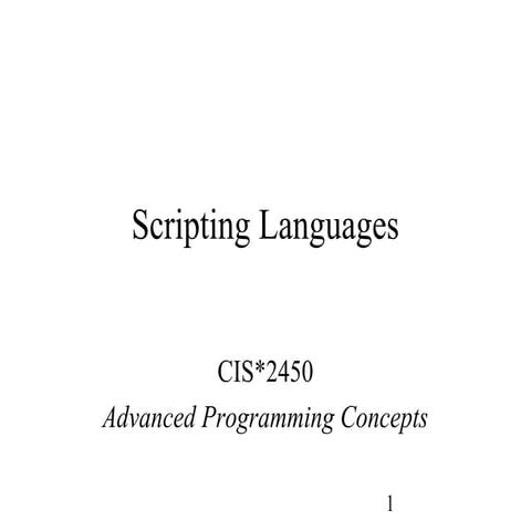 11 Scripting Languages Ppt Programming Languages Computing 4623