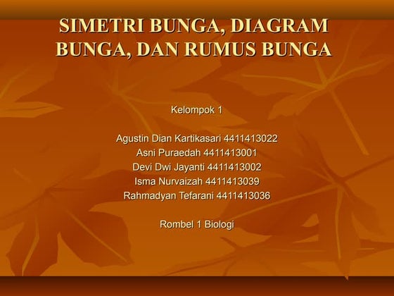 Laporan praktikum 7 rumus bunga dan diagram bunga (morfologi tumbuhan ...