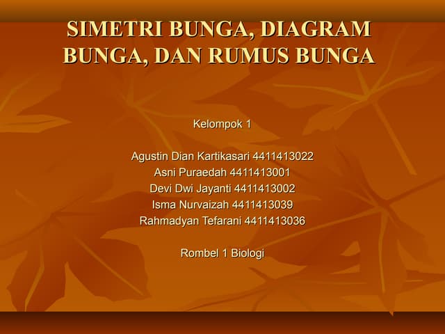 Laporan praktikum 7 rumus bunga dan diagram bunga (morfologi tumbuhan ...