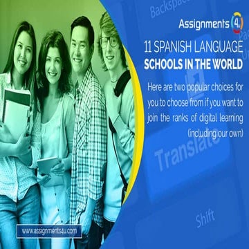 11 spanish language schools in the world | PPT