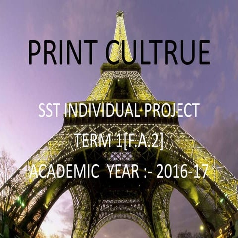 PRINT_CULTURE[1].pptx for history class 10 | PPTX