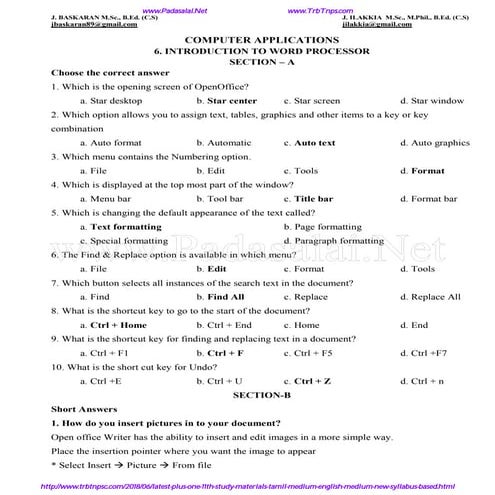 11th computer-applications-chapter-6-study-material-english-medium | PDF