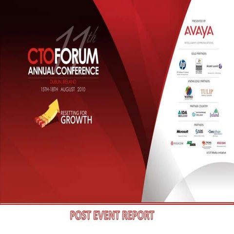 11th CTO Forum Annual Conference 2010 | PPTX | Business Expos ...