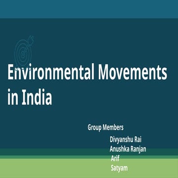 environmental movements in india and kerala | PPTX