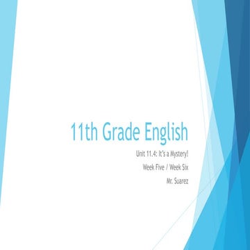 11th grade english unit 11.4 week 4 and 5 | PPTX
