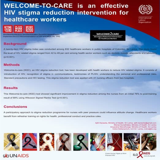 HIV stigma and discrimination reduction tool "welcome2care" | PDF