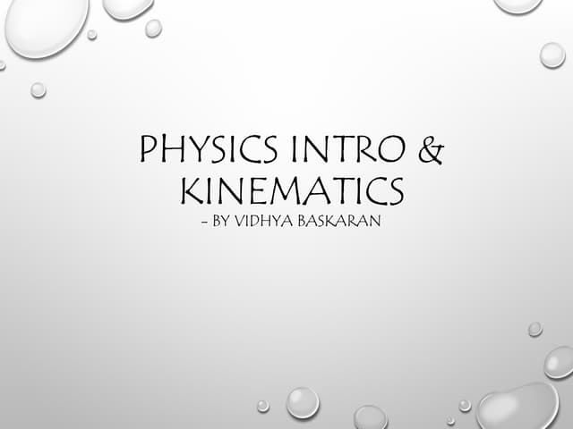 Mechanics Ppt 1 Pptx