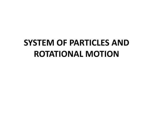Centre of mass | PPTX