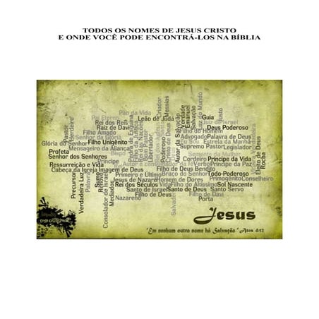 11 todos os nomes de jesus cristo e onde você pode encontrá los na ...