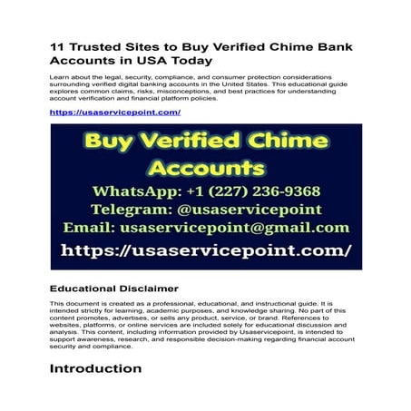 11 Best Trusted Places To Buy Verified PayPal Accounts (Aged or New).docx