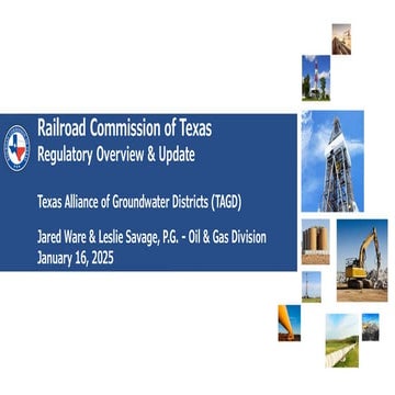 RRC of Texas Regulatory Overview & Updates - Jared Ware | PPT