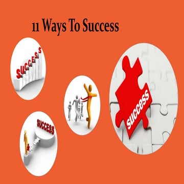 11 ways to success | PPT