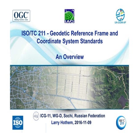 ISO/TC 211 - Geodetic Reference Frame and Coordinate System Standards | PDF