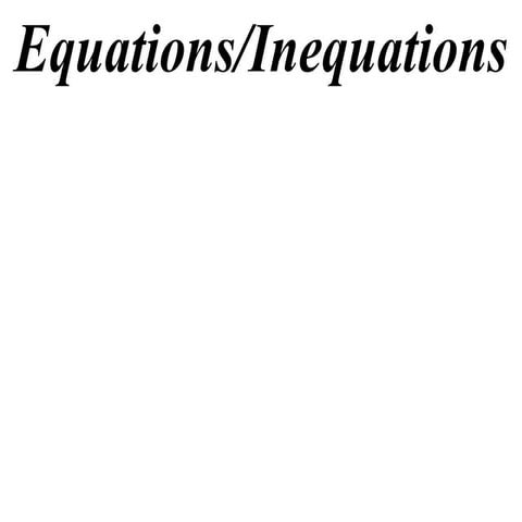 11 x1 t01 06 equations & inequations (2013) | PDF