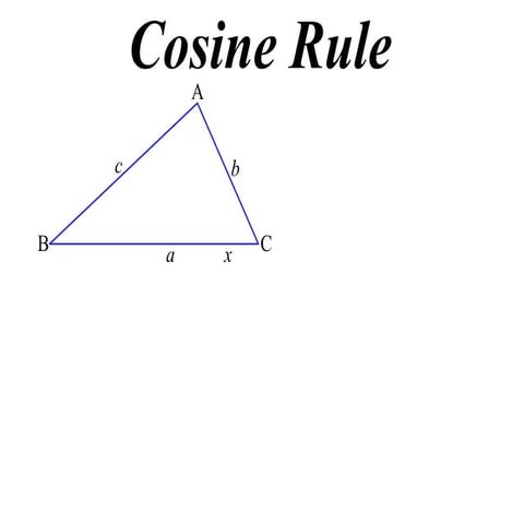 11 X1 T04 06 cosine rule (2010) | PDF