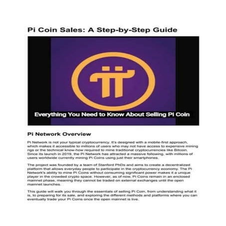 When Will Pi Network Be Available For Trading? | PDF