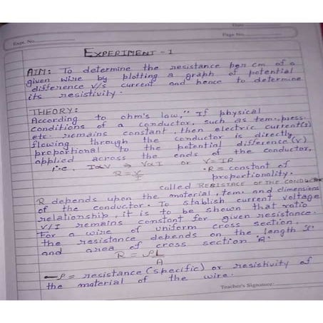 Physics Practical File Class 12 Govind Gupta | PDF