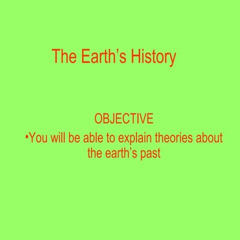 5.00 the earth’s history | PPT
