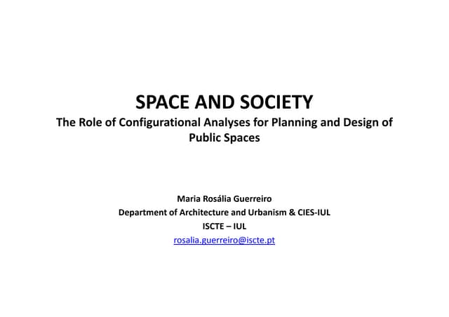 Lecture 12 Theories of Urban Spatial Design | PDF