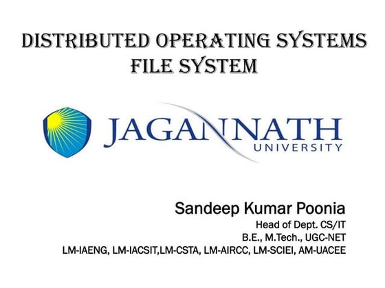 Distributed file systems dfs | PPT Distributed file systems dfs | PPT