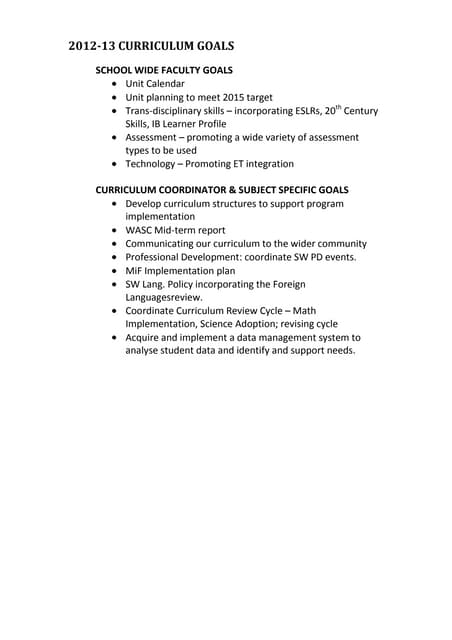 Indicative Work Responsibilities DR Academics | PDF