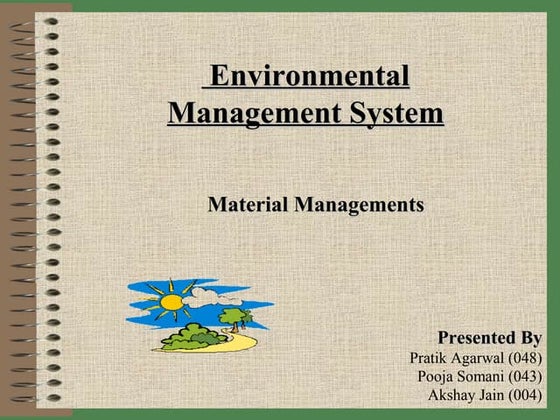 ENVIRONMENTAL MANAGEMENT SYSTEM | PPT