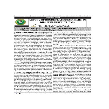 Bonded labour system | PPTX