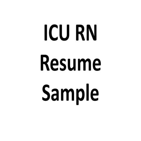 Registered nurse cv sample | PPTX