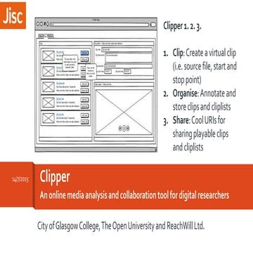 Clipper - an online media analysis and collaboration tool for digital ...
