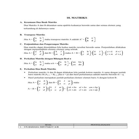 12. matriks | PDF