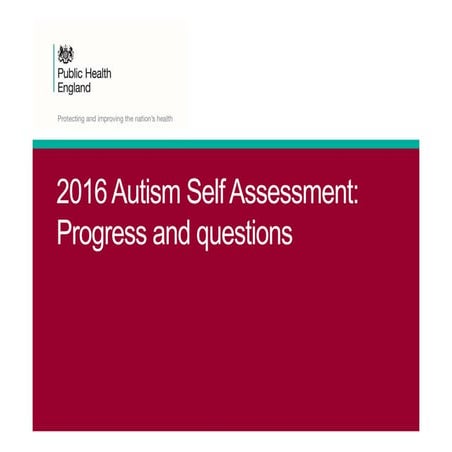 12. autism self assesssment framework | PDF