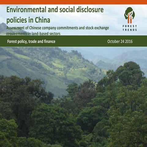 Environmental and social disclosure policies in China | PPT