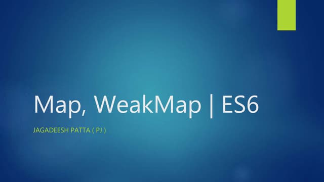 12 Map Weakmap Es6 Javascript Typescript Ppt 8337