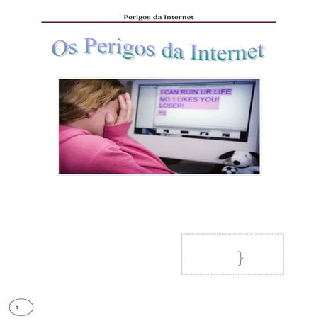 Trabalho de TIC - «Os Perigos da Internet» | DOCX