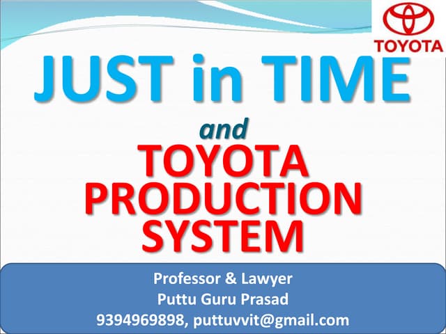 Toyota production system | PPT