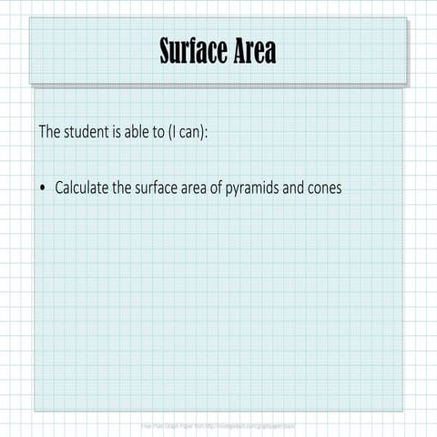 12.4 Surface Area of Pyramids and Cones | PDF
