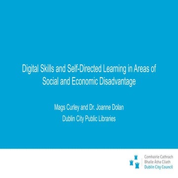 Digital Skills Self Directed Learning in Areas Of Social and Economic ...