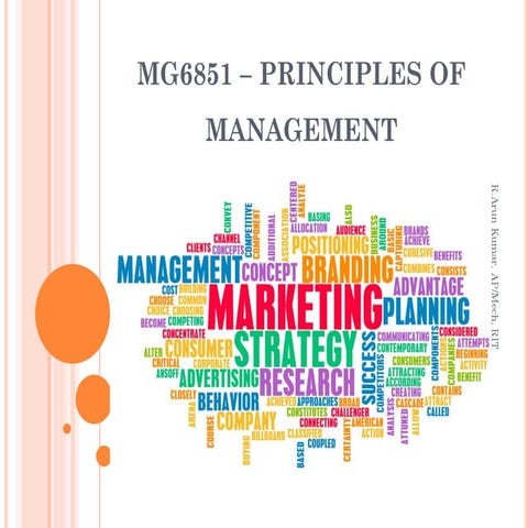 Principles of Management - Introduction to Management | PDF
