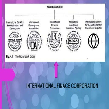 INTERNATIONAL FINANCE CORPORATION - ROLE & OBJECTIVES | PPTX