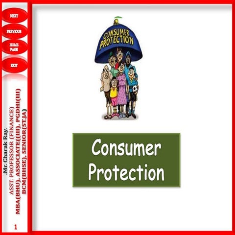 CONSUMER PROTECTION | PPTX | Business Accounting & Finance | Business