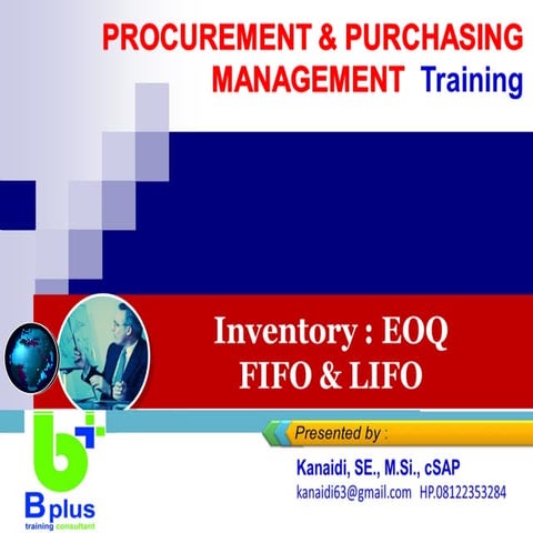 Inventory, EOQ & FIFO LIFO _ Materi Training | PDF