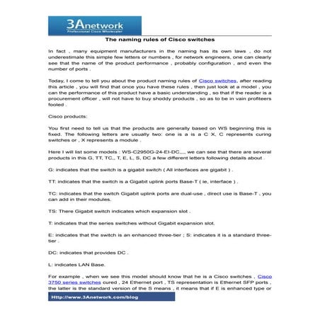 The naming rules of Cisco switches | DOC