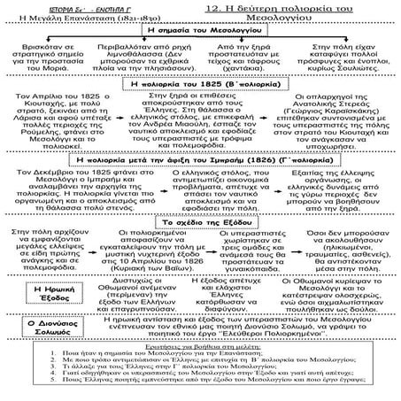 12. Η δεύτερη πολιορκία του Μεσολογγίου | PDF